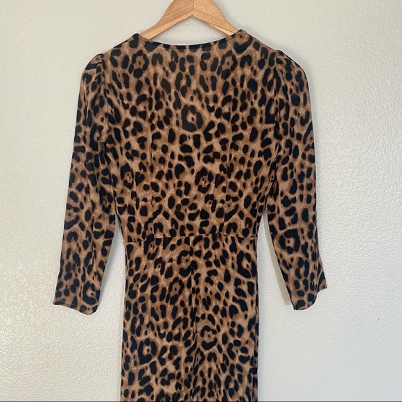 Reformation | Dresses | Reformation Leopard Animal Print Alma Crepe ...